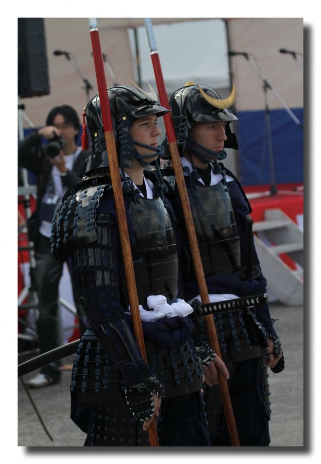 『solitary Journey 1123 鎧兜に身を包んだ武者たちによる‘鞍掛合戦出陣絵巻です。＜鞍掛城まつり＞山口県岩国市玖珂町