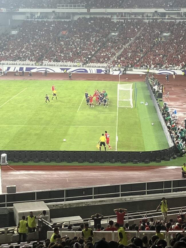ジャカルタ編】2024サッカーワールドカップアジア最終予選 インドネシアvs日本(ゲロラブンカルノスタジアム)』ジャカルタインドネシアの